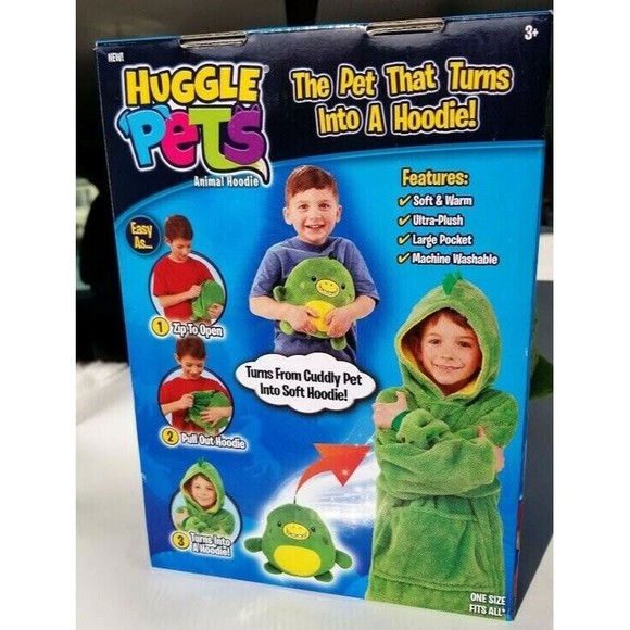 Huggle Pets | Other | Huggle Pets Kids Plush Animal Hoodie Awesome ...